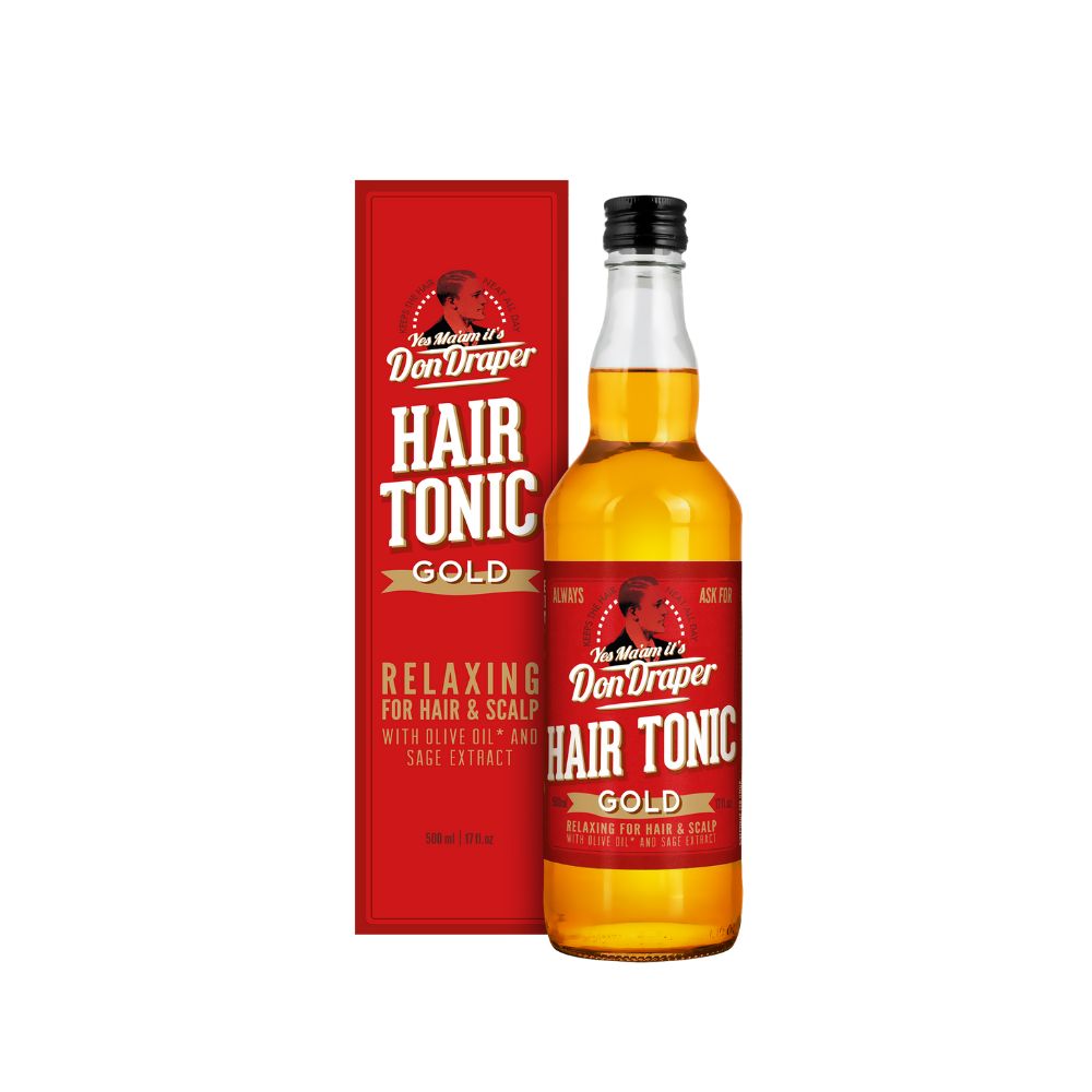 DON DRAPER Hair Tonic Gold mit Öl - 500ml | The Man Himself